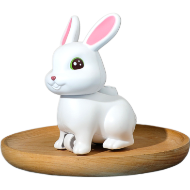 Childrens Toys Press Little White Rabbit Press Back Animal Car Cartoon ...