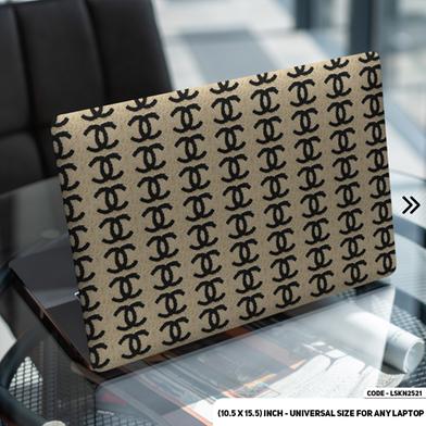 DDecorator Luxury Brand Iconic Pattern Black Laptop Sticker - (LSKN2521 ...