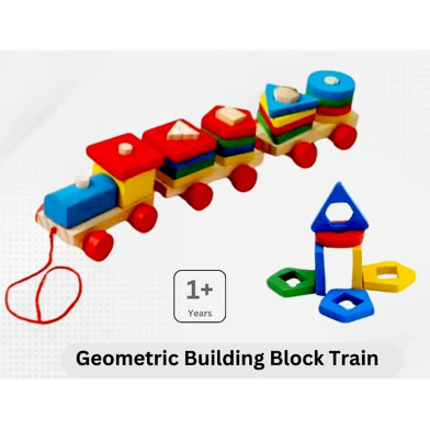 Geometric Building Block Train : Non-Brand | Rokomari.com