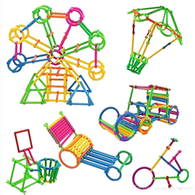 IndusBay Stick Blocks for Kids - Creative Multi Coloured Educational ...