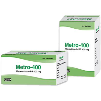 Metro 400 mg - 10's Strip Tablet : Ziska Pharmaceuticals Ltd | Rokomari.com