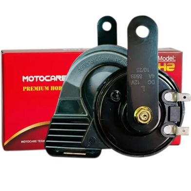 Motocare H2 Premium Dual Tone Snail Horn 12V Universal High Low Horn ...