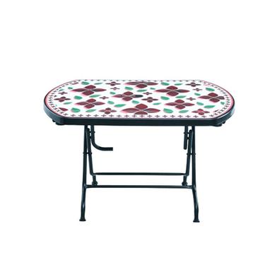 RFL Dining Table 4 Seat Semi Oval S/L Print Pink-Black - 881426 : RFL ...