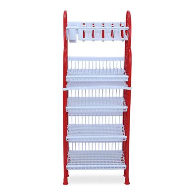 RFL Standard Kitchen Rack 5 Step Red And White - 881131 : RFL ...