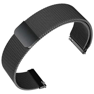 Universal 20mm Metal Magnetic Watch Strap – Black Color : Non-Brand ...