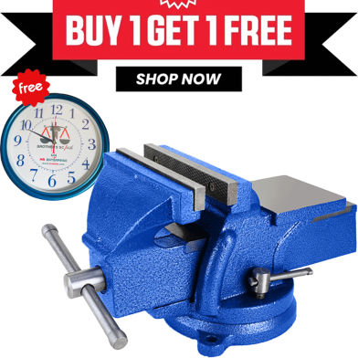 Wadfow Bench Vice 6 Inch (Buy One Get One Wall Clock FREE) - Wbv1a06 ...