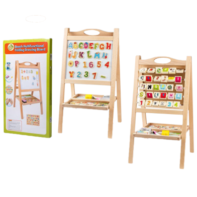 Child's Double-Sided Easel With Magnetic Letters And Numbers. : Non ...